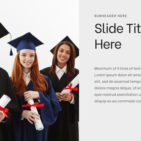 Clean Graduation Powerpoint Template Free | Master Bundles