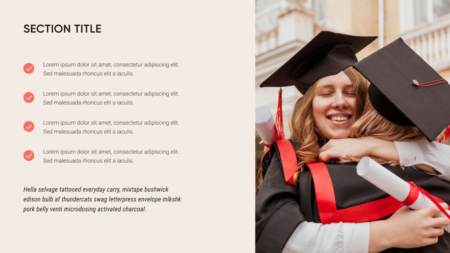 Stylish Graduation Powerpoint Template Free – MasterBundles
