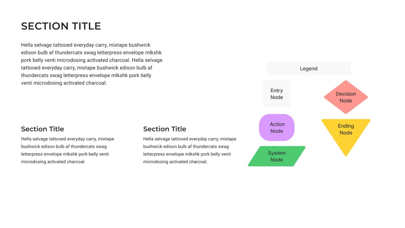 Minimal Powerpoint Flowchart Template Free | Master Bundles