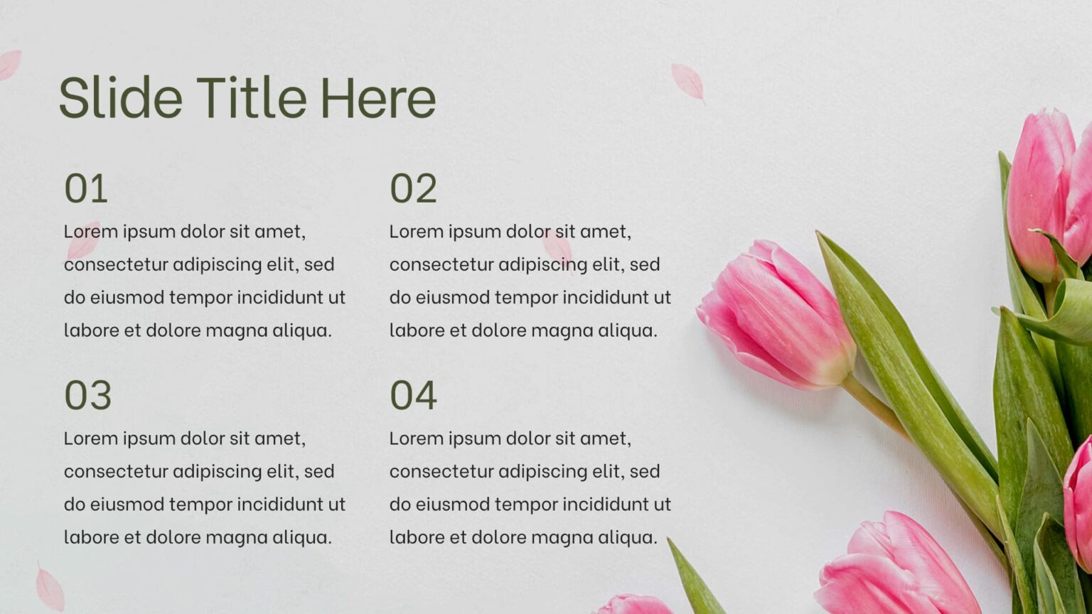 Free Spring Flowers Powerpoint Template – MasterBundles