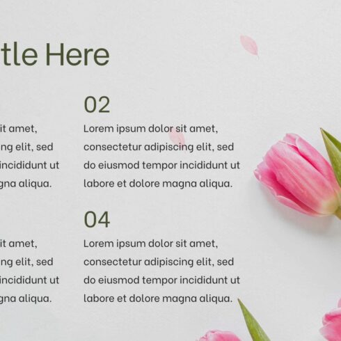 Free Spring Flowers Powerpoint Template | Master Bundles