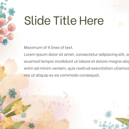 Pastel Spring Powerpoint Template Free | Master Bundles