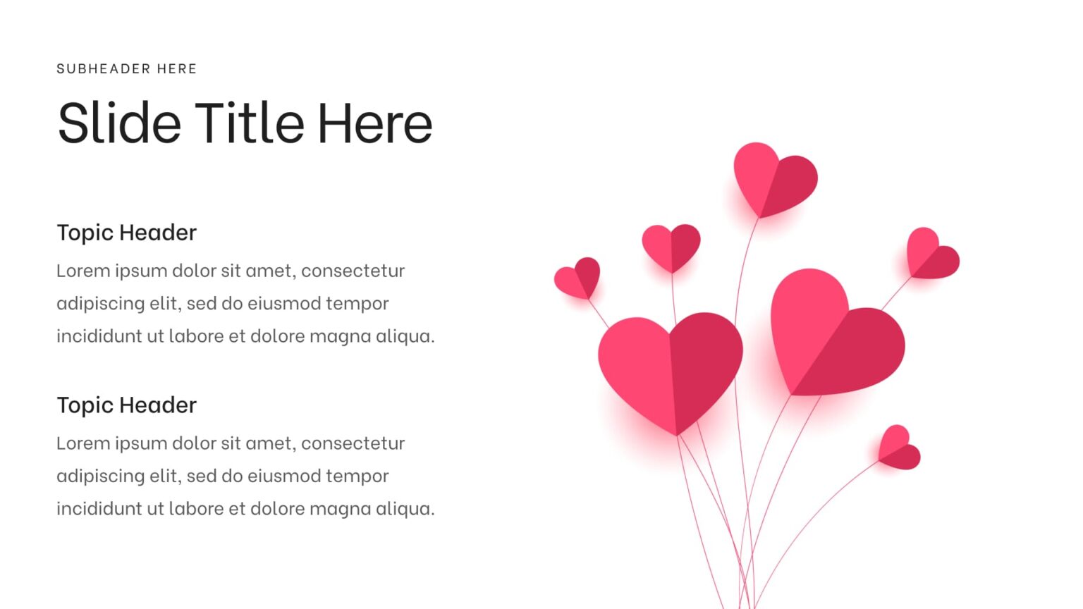 Free Valentine's Day Powerpoint Template with Hearts – MasterBundles