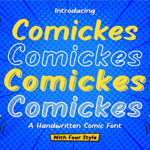 Comickes A Handwritten Comic Font | MasterBundles