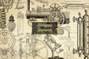 Mechanical Steampunk Overlays – MasterBundles