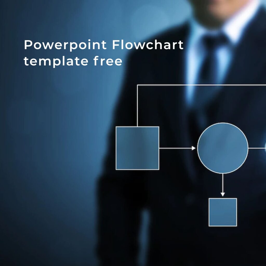 Blue Powerpoint Flowchart Template Free – MasterBundles