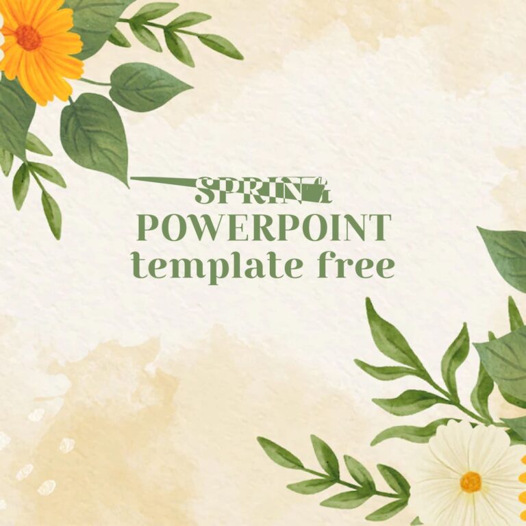 Pastel Spring Flowers Powerpoint Template Free – MasterBundles