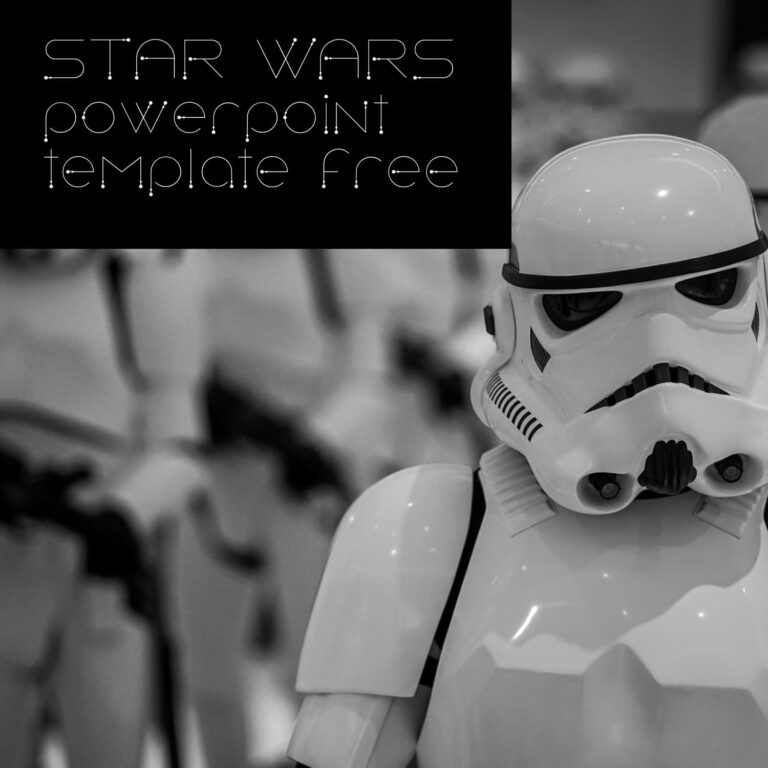 Black & White Star Wars Powerpoint Template Free – MasterBundles