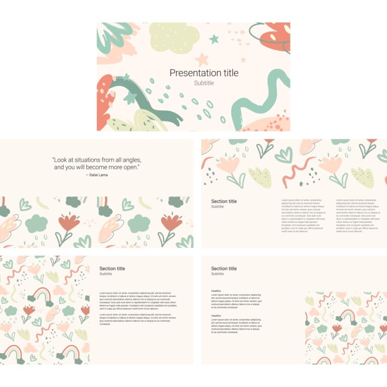 Cute Baby Shower Powerpoint Template Free – MasterBundles