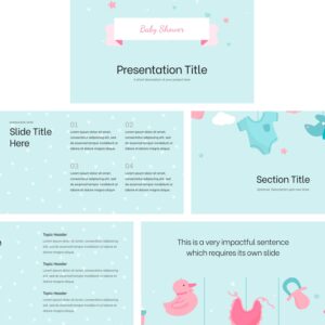Nice Baby Shower Powerpoint Template Free – MasterBundles