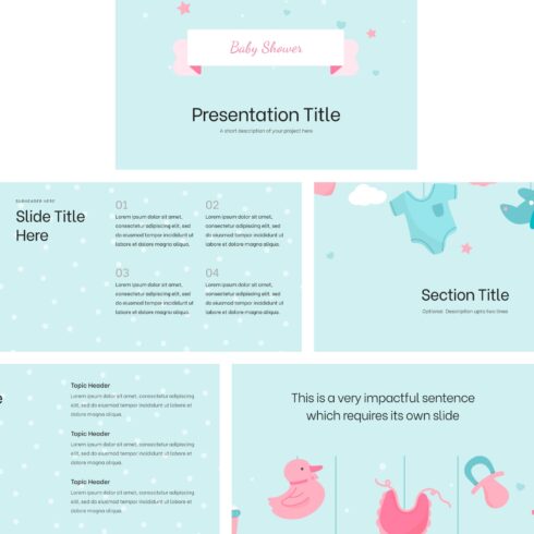 Nice Baby Shower Powerpoint Template Free – MasterBundles