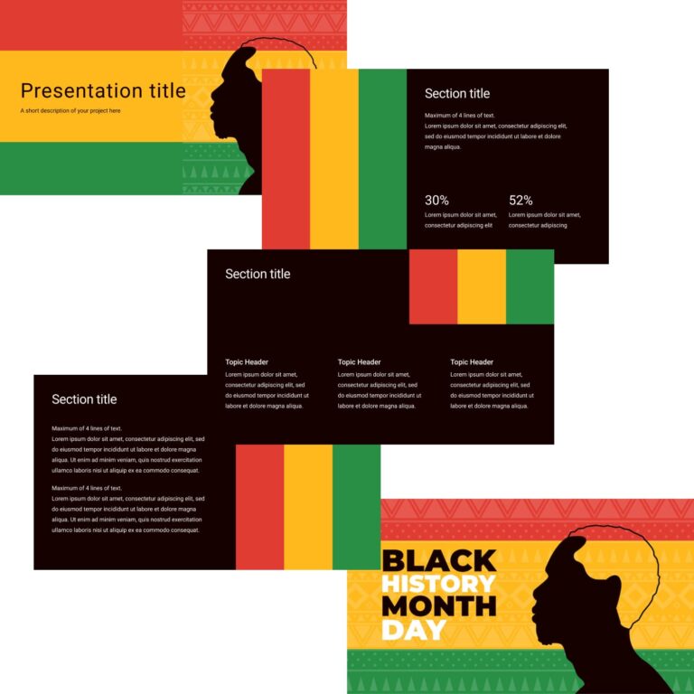 Black History Colorfull Powerpoint Template Free – MasterBundles