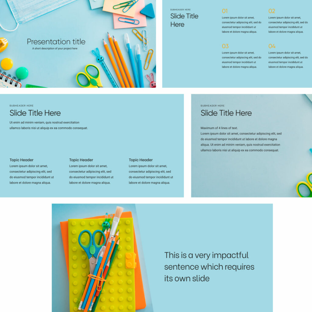 Free Clean Back To School Powerpoint Template – MasterBundles