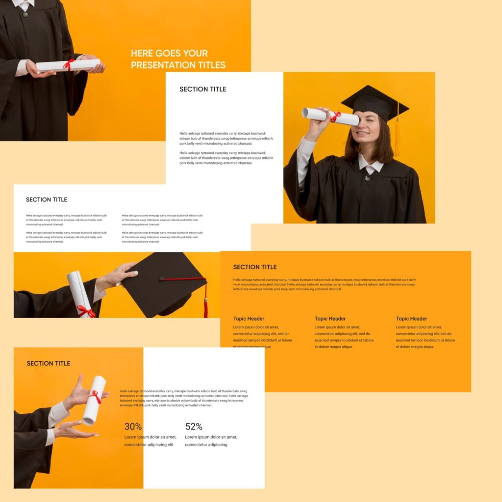 Graduation Presentation Template Free MasterBundles