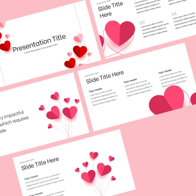 Free Valentine's Day Powerpoint Template with Hearts – MasterBundles