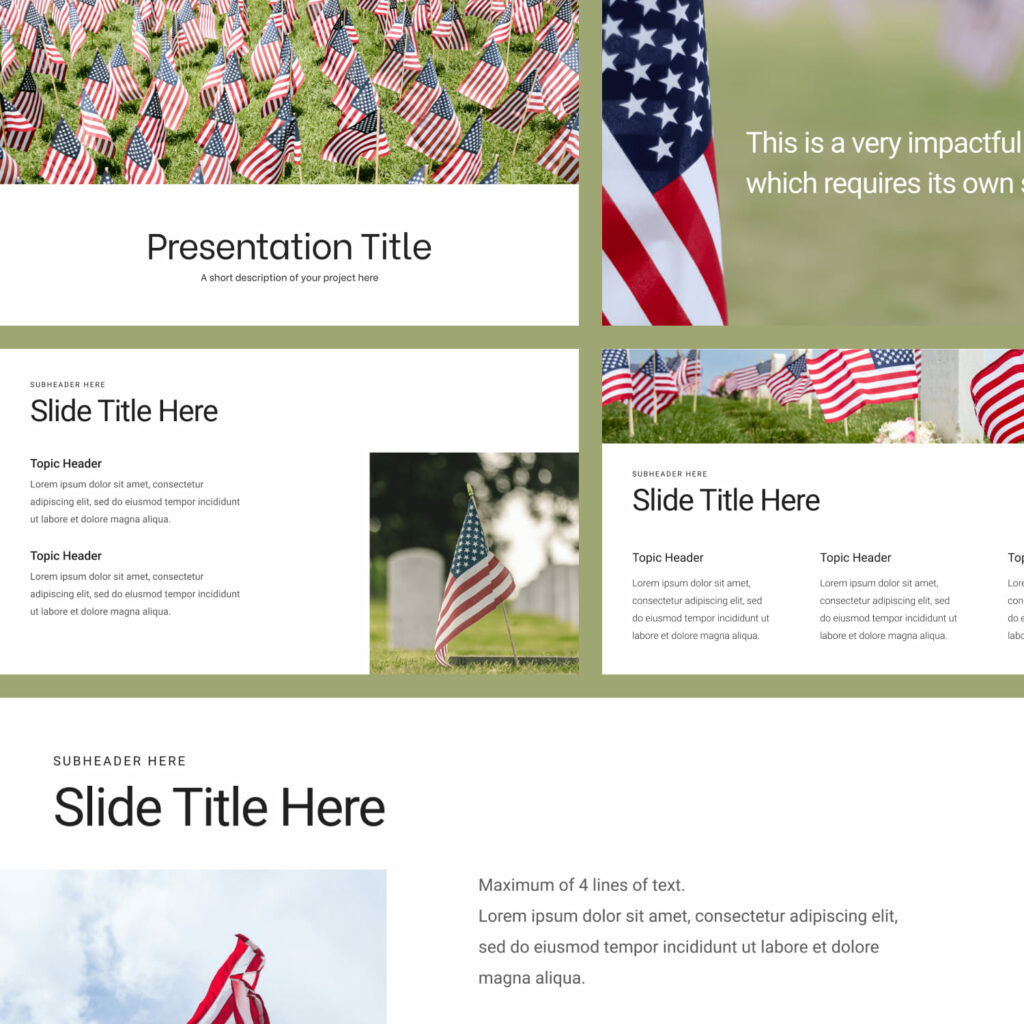 Green Veterans Day Powerpoint Template Free – MasterBundles