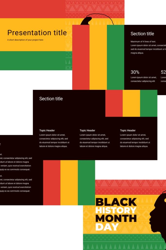 Black History Colorfull Powerpoint Template Free – MasterBundles