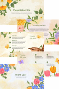 Pastel Spring Flowers Powerpoint Template Free – MasterBundles