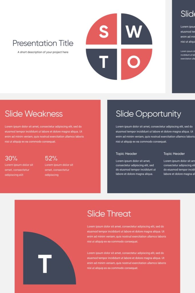 Clean SWOT Analysis Template Powerpoint Free – MasterBundles