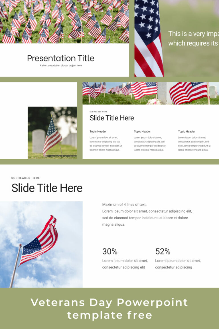 Green Veterans Day Powerpoint Template Free – MasterBundles
