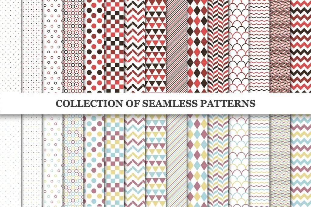 Set Of Color Seamless Patterns – MasterBundles