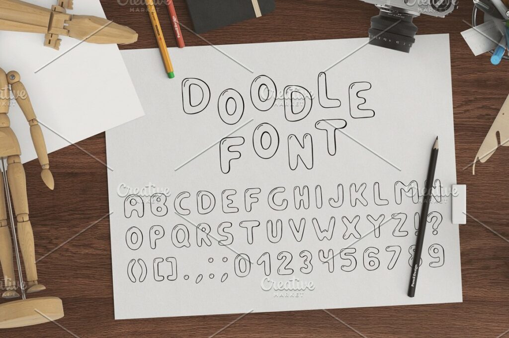 Doodle English Alphabet. Hand Drawn – MasterBundles