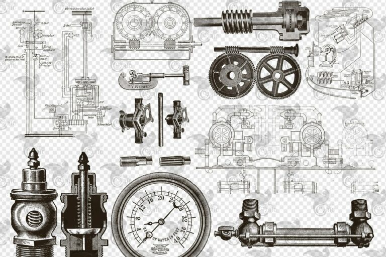 Mechanical Steampunk Overlays – MasterBundles