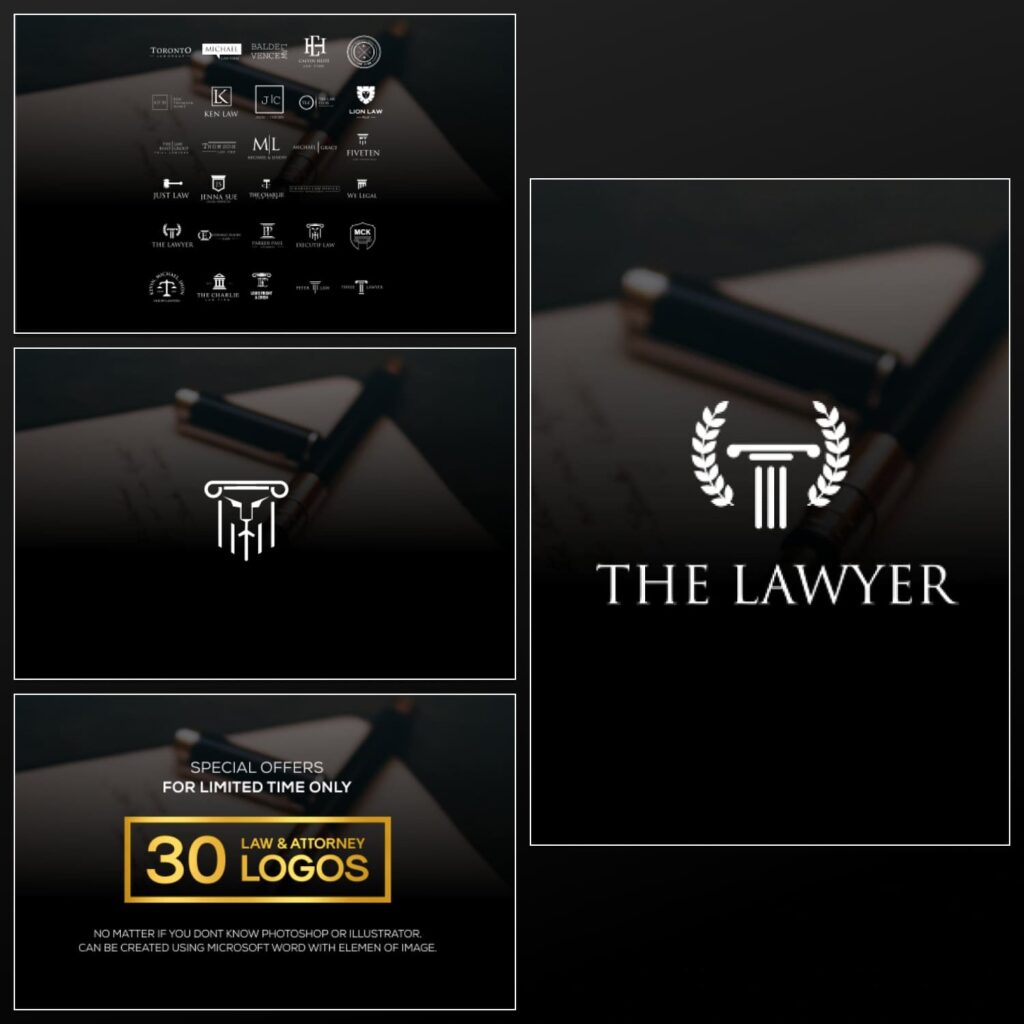 30 Minimal Law & Attorney Logo Design – MasterBundles