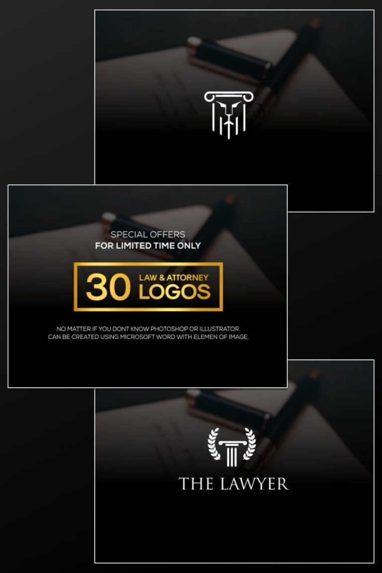 30 Minimal Law & Attorney Logo Design – MasterBundles