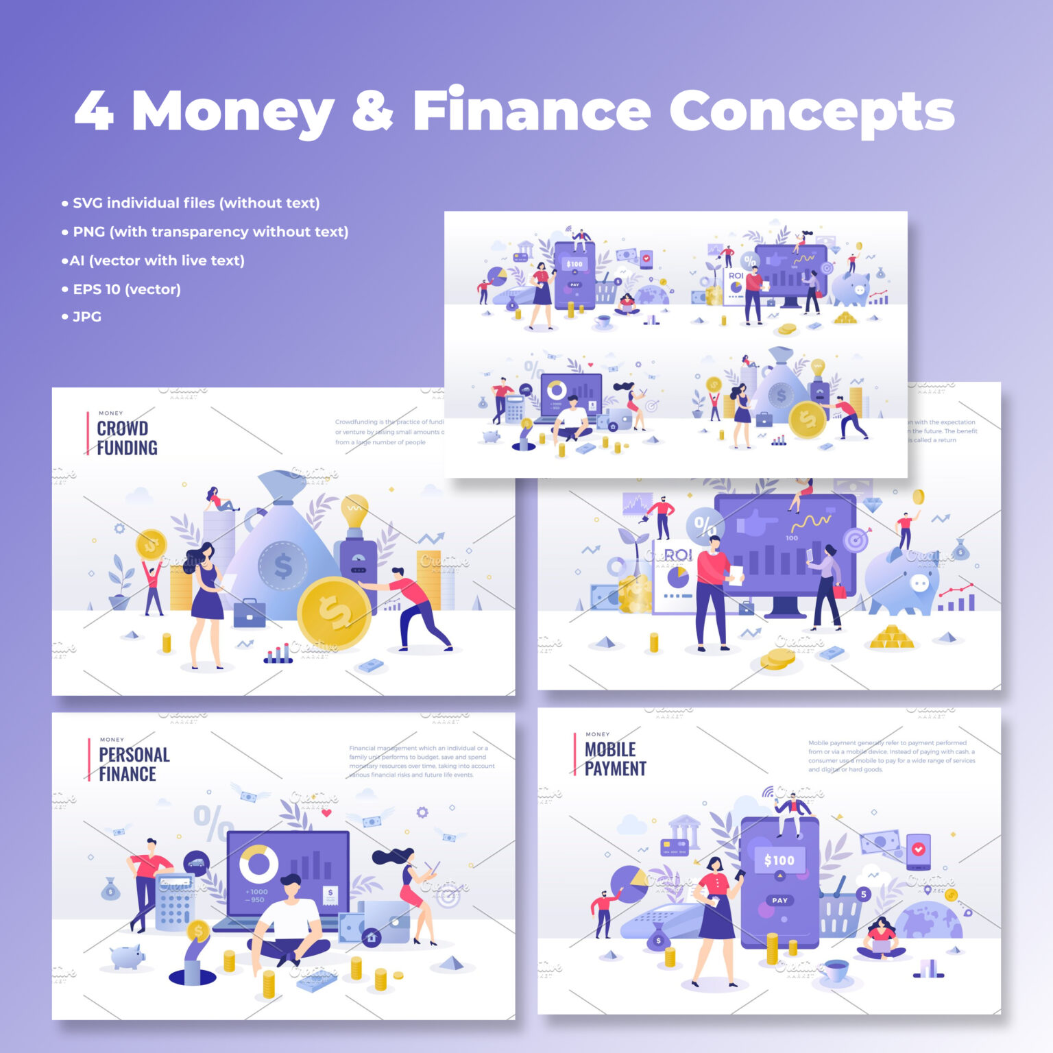 24 Marketing Doodle Concepts – MasterBundles