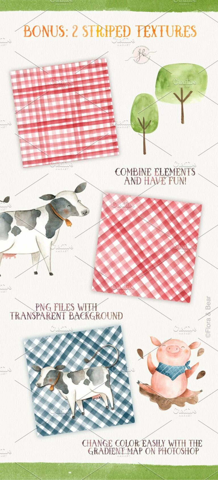 On The Farm Clipart – MasterBundles