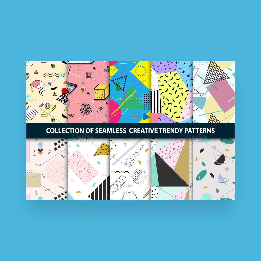 Abstract Seamless Color Patterns – MasterBundles