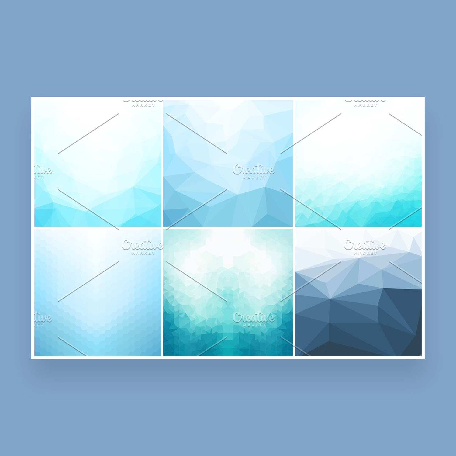 Blue Abstract Geometric Backgrounds – MasterBundles
