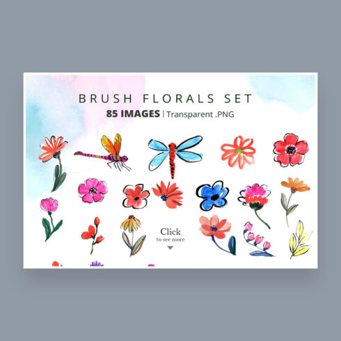 Brush Florals Watercolor – MasterBundles