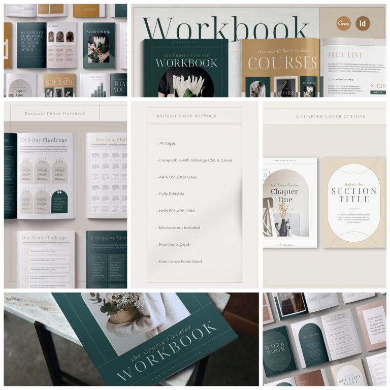 Business Workbook Canva & Indd – MasterBundles