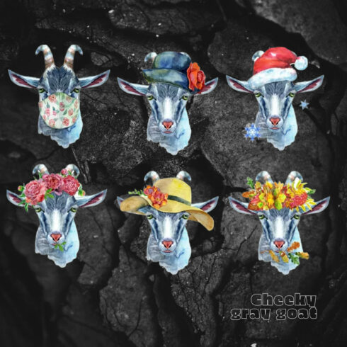 Cheeky Gray Goat | Master Bundles