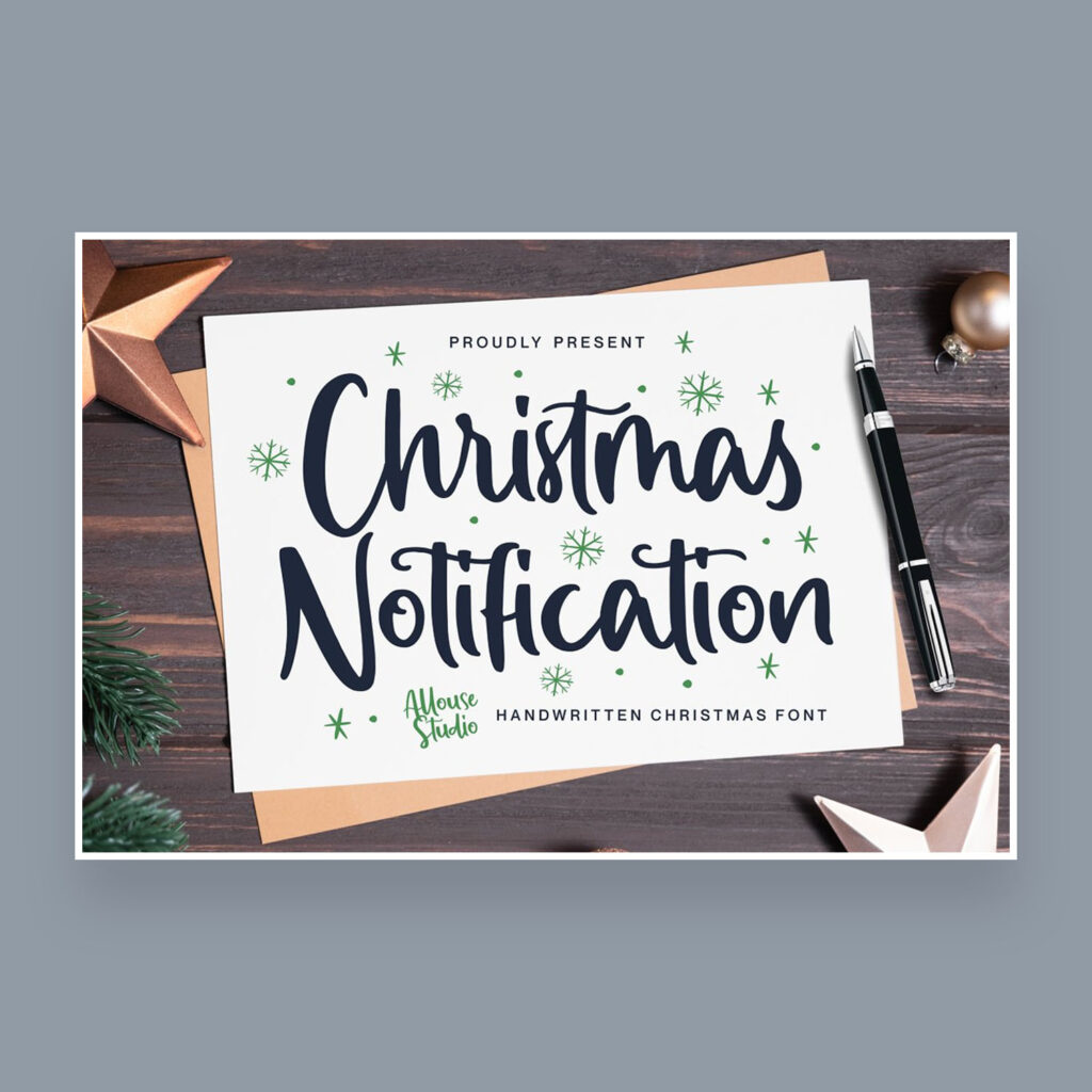 Christmas Notification Font – MasterBundles
