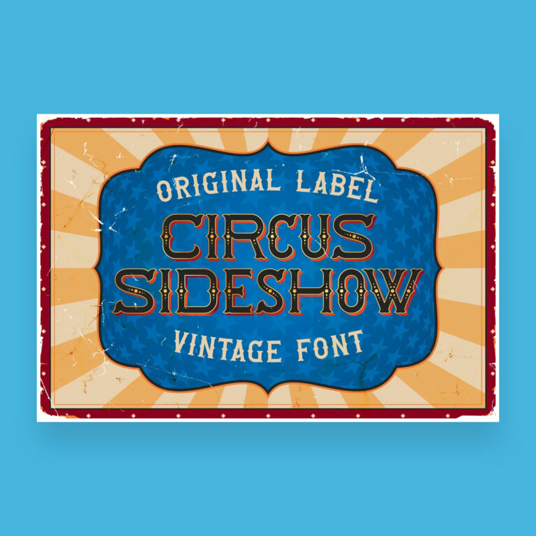 Circus Sideshow Vintage Fonts – MasterBundles
