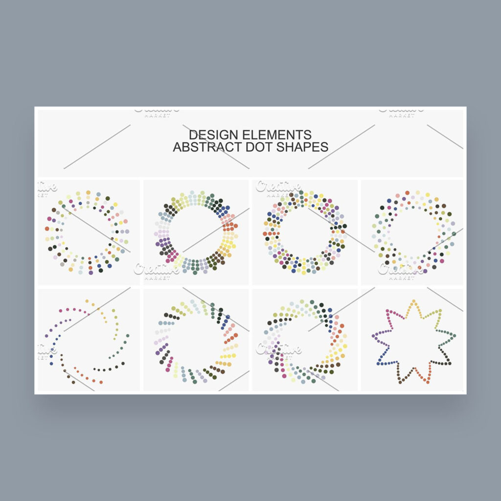 Collection of Design Elements Dots Shapes – MasterBundles
