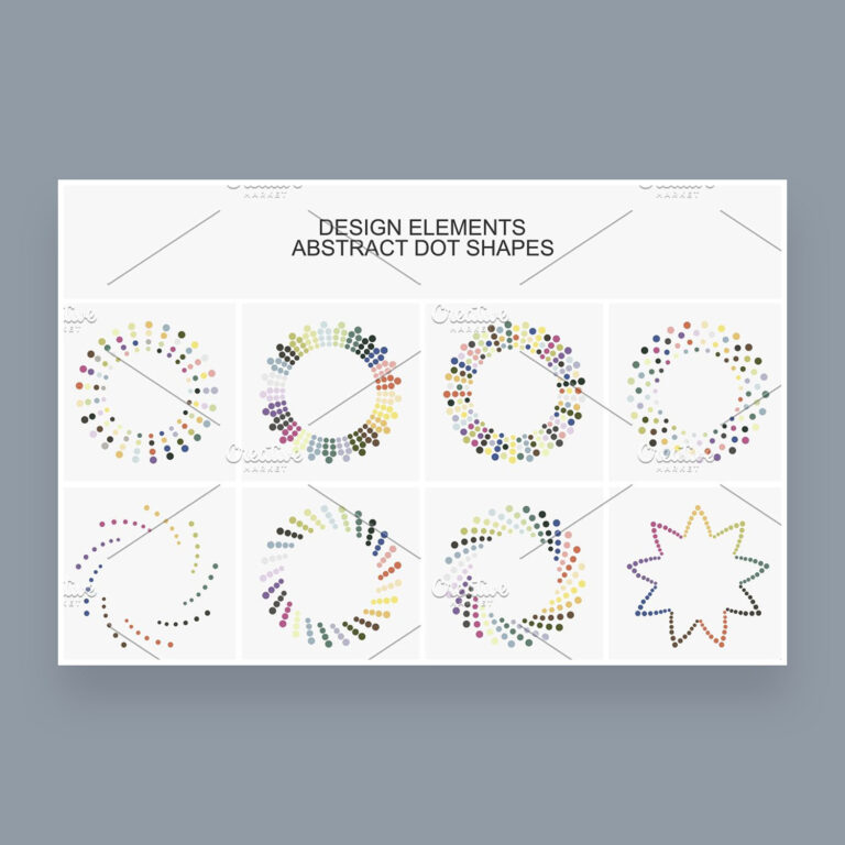 Collection of Design Elements Dots Shapes – MasterBundles
