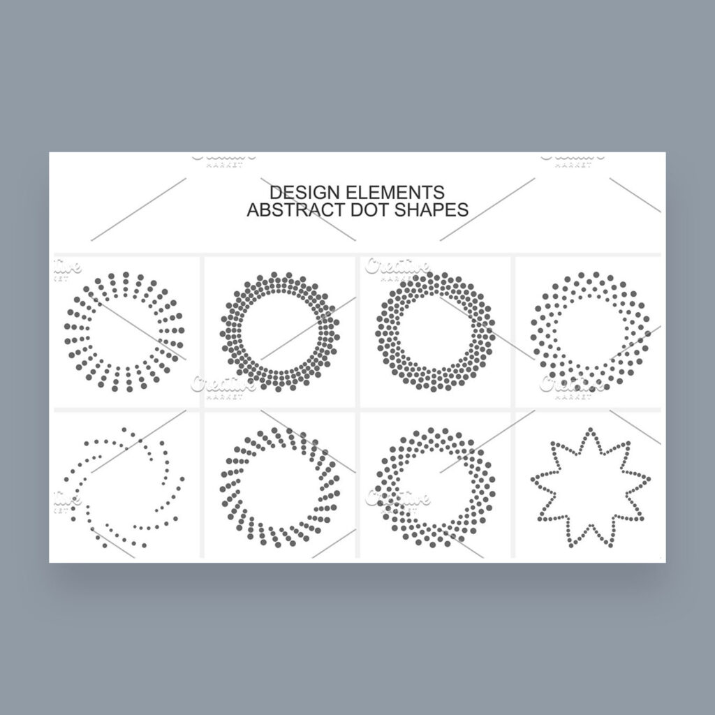 Collection of Design Elements Dots Shapes – MasterBundles