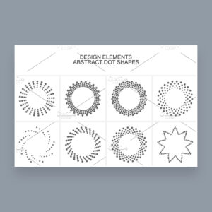 Collection of Design Elements Dots Shapes – MasterBundles