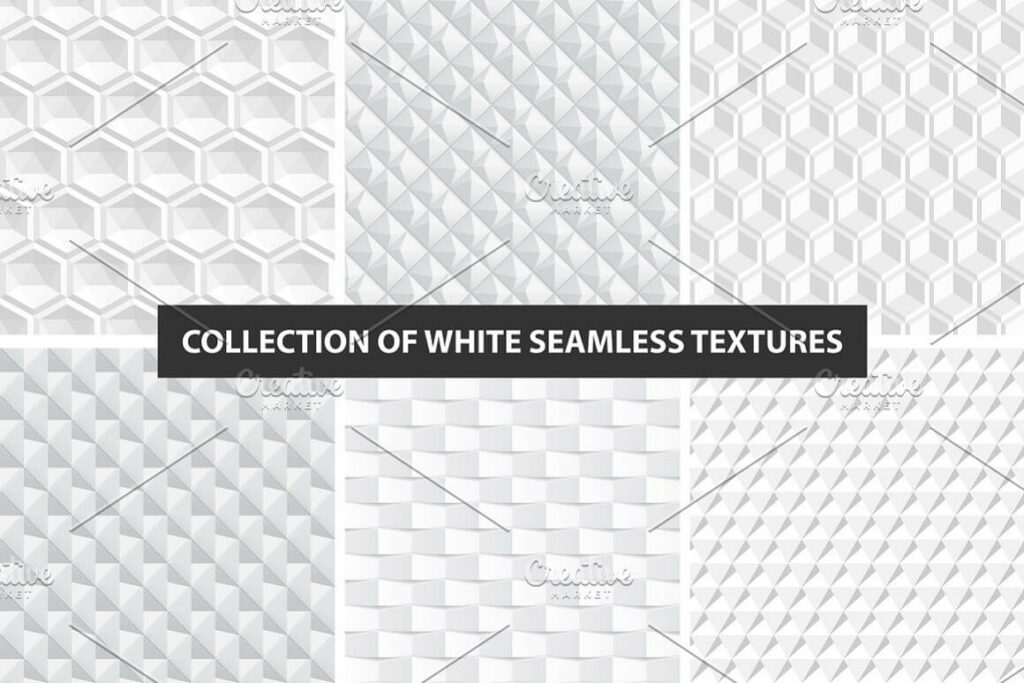 Decorative White Seamless Textures – MasterBundles