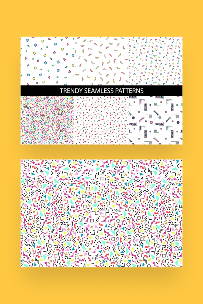 Colorful Seamless Trendy Patterns – MasterBundles
