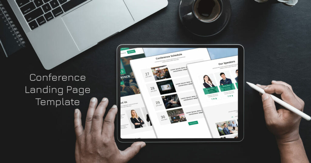 Conference Landing Page Template – MasterBundles