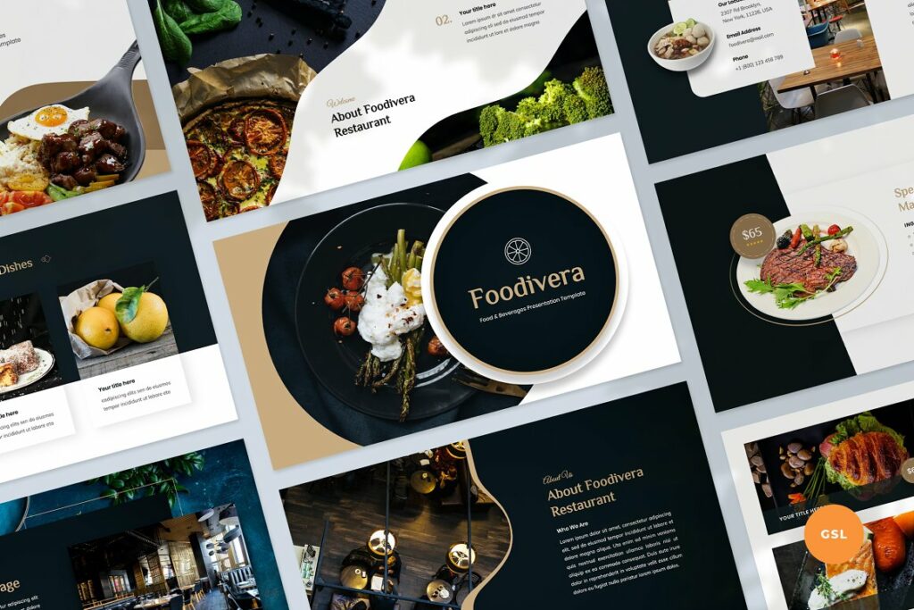 Food & Beverages Google Template – MasterBundles
