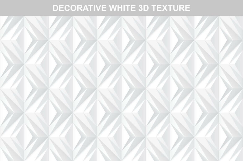 White Decorative 3D Texture Seamless – MasterBundles