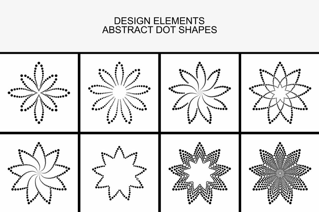 Dotted Stars Design Elements – MasterBundles
