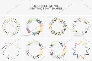Collection of Design Elements Dots Shapes – MasterBundles