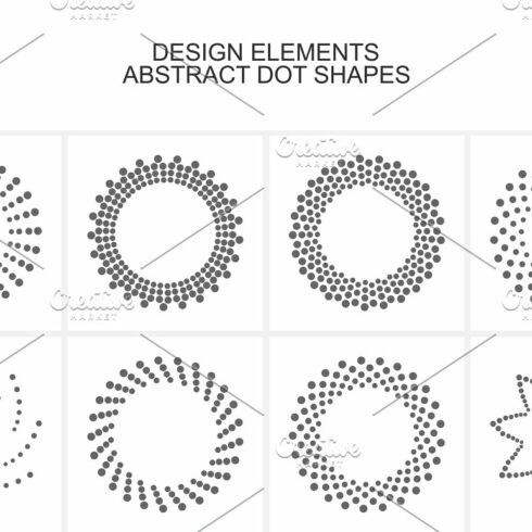 Collection of Design Elements Dots Shapes – MasterBundles